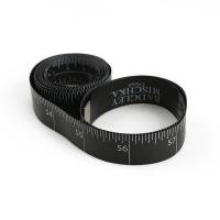 China Custom Black Measuring Tape 60 Inch 150cm Fiberglass for Bridal Dress Promotional Giveaway for sale