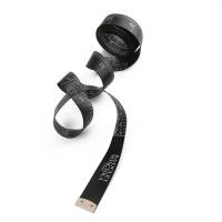 China Custom Black Measuring Tape 60 Inch 150cm Fiberglass for Bridal Dress Promotional Giveaway for sale