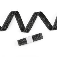 China Custom Black Measuring Tape 60 Inch 150cm Fiberglass for Bridal Dress Promotional Giveaway for sale
