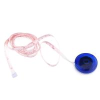 China Blue Semi Transparent Custom Logo Tape Measure Circular shape OEM ODM for sale