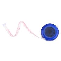 China Blue Semi Transparent Custom Logo Tape Measure Circular shape OEM ODM for sale