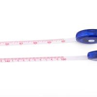 China Blue Semi Transparent Custom Logo Tape Measure Circular shape OEM ODM for sale