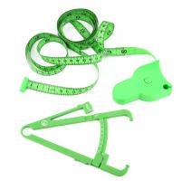 China Wintape Green Body Fat Caliper Set 2m 80in Measuring Tape Body Health Tool for sale