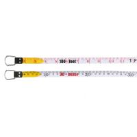 China 30m 100ft Fiberglass Survey Tape Measure Dual Sided 13mm Wide for Land Surveying for sale