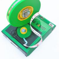 China Industrial Survey Tape Measure 20m Portable Retractable PVC Fiberglass Measuring Tape for sale