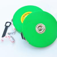 China Industrial Survey Tape Measure 20m Portable Retractable PVC Fiberglass Measuring Tape for sale