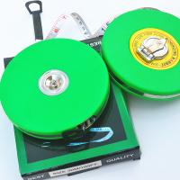 China Industrial Survey Tape Measure 20m Portable Retractable PVC Fiberglass Measuring Tape for sale