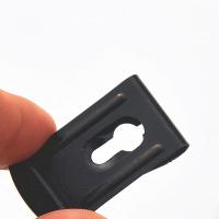 China Manganese Steel Belt Clip Electroplated Black 18x33mm for Wallets Pouches Tape Measures for sale