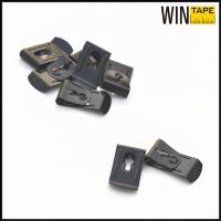 China Manganese Steel Belt Clip Electroplated Black 18x33mm for Wallets Pouches Tape Measures for sale