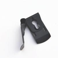 China Manganese Steel Belt Clip Electroplated Black 18x33mm for Wallets Pouches Tape Measures for sale