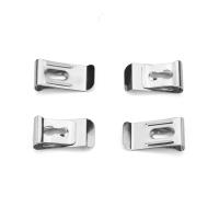 China Silver Finish Tape Measure Components Belt Clip 65Mn Steel Material for sale