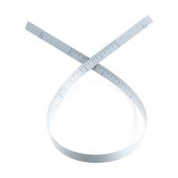China 6mm Width Custom Steel Tape Measure White Baking Vanish For Measuring Baseball ODM for sale
