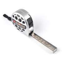 China Retractable Stainless Steel Tape Measure 16ft 5m Self Lock Hollow Metal Case Dual Scale for sale