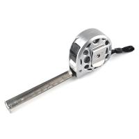 China Retractable Stainless Steel Tape Measure 16ft 5m Self Lock Hollow Metal Case Dual Scale for sale