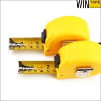 China Yellow Steel Tape Measure 3m 10ft Metric Imperial Retractable Measuring Tape for Handicraftsman for sale