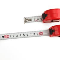 China Carbon Steel Measuring Tape 3m Red Industrial Grade Compact Tape Measure for sale