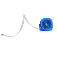 China 10FT 3M Lightweight Steel Tape Measure With Blue Transparent Plastic Shell for sale