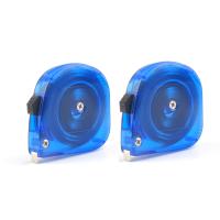 China 10FT 3M Lightweight Steel Tape Measure With Blue Transparent Plastic Shell for sale