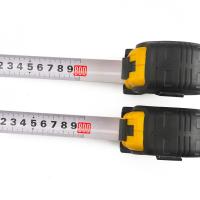 China Wintape Black 8m x 25mm Metric Only Tape Measure with Spring Lock and Gripper for sale