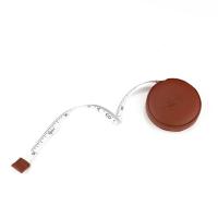 China 1.5m 60 Inches Leather Cowhide Covered Retractable Sewing Tape Measure OEM Custom for sale