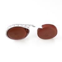 China 1.5m 60 Inches Leather Cowhide Covered Retractable Sewing Tape Measure OEM Custom for sale