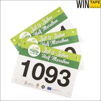 China Tyvek Paper Marathon Running Bib For Races Event Tearproof Waterproof for sale
