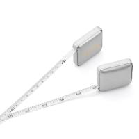 China Leather Covered Personalised Sewing Tape Measure 60 Inch Square Shape With Smooth Edges for sale