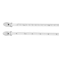 China Leather Covered Personalised Sewing Tape Measure 60 Inch Square Shape With Smooth Edges for sale