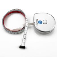 China Silver Color Plastic BMI Tape Measure Calculator 150 Centimeters For Body Health for sale