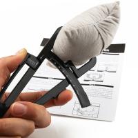 China Wintape Black Metric Body Fat Caliper 0.5mm Accuracy Skinfold Tester for Health Monitoring for sale