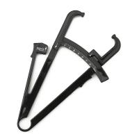 China Wintape Black Metric Body Fat Caliper 0.5mm Accuracy Skinfold Tester for Health Monitoring for sale