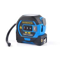 China 60m 197ft Dual Scale Tape Measure With Electronic Display Automatic Lock OEM for sale