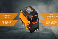 China WINTAPE 2 in 1 Laser Tape Measure 196ft Infrared Rangefinder with LCD Display for sale