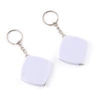 China 2m Mini Keyring Black Steel Measuring Tape Promotional Gift Handy Essential Tool 6mm for sale