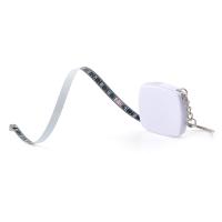China 2m Mini Keyring Black Steel Measuring Tape Promotional Gift Handy Essential Tool 6mm for sale