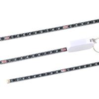 China 2m Mini Keyring Black Steel Measuring Tape Promotional Gift Handy Essential Tool 6mm for sale