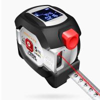 China WINTAPE 2 in 1 Retractable 40m Laser Tape Measure Digital with LCD Display USB Charging Custom Logo for sale