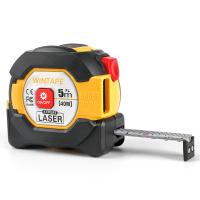 China WINTAPE 2 in 1 Retractable 40m Laser Tape Measure Digital with LCD Display USB Charging Custom Logo for sale