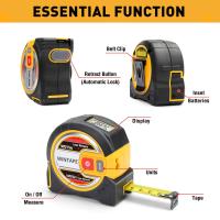 China WINTAPE Portable 40m Laser Tape Measure Infrared Digital Rangefinder Outdoor Measuring Tool for sale