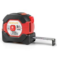 China WINTAPE 2 in 1 Laser Tape Measure 86mm with LED Screen Digital Level USB Charger for sale