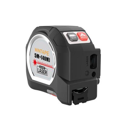 China WINTAPE Handheld Laser Tape Measure 40m Rechargeable Digital Distance Meter with Area Volume Pythagorean for sale