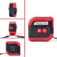 China Top Rated Laser Measuring Device 130ft Digital Laser Tape Measure With LCD Digital Display for sale