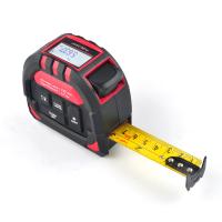 China WINTAPE 130ft Rechargeable Laser Distance Finder 2 in 1 High Accuracy Digital Measuring Tape for sale