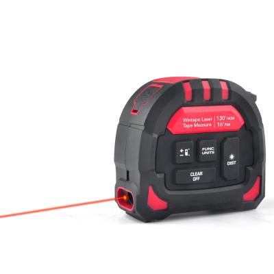 China 2 In 1 Laser Measure Tape With Rubber Insert Shock Proof Customized Logo for sale