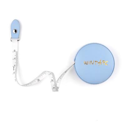 China Wintape Personalised Soft Leather Tape Measure 60 Inches 150 cm Body Measuring for sale