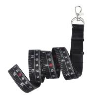 China Black Nylon Tape Measure 160cm Metric Imperial Dual Scale Measuring Tool for Professional Personal Use for sale