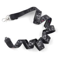 China Black Nylon Tape Measure 160cm Metric Imperial Dual Scale Measuring Tool for Professional Personal Use for sale