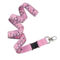 China Wintape Pink Soft Cloth Tape Measure Lanyard 160cm x 2.5cm Lightweight Precise Measurement Tool for sale
