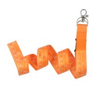 China Wintape Orange Lanyard Tape Measure 160cm x 2.5cm Soft Fabric Body Measuring Tape for sale