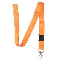 China Wintape Orange Lanyard Tape Measure 160cm x 2.5cm Soft Fabric Body Measuring Tape for sale
